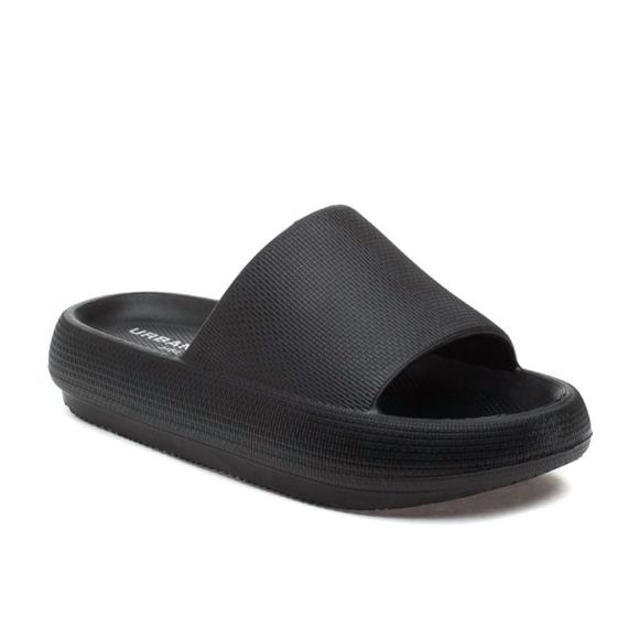 J/SLIDES | Shoes | New Jslides Womens Squeezy Slip On Sandals In Black ...